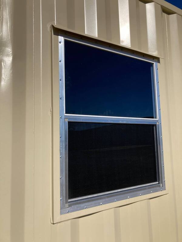 Aluminum Windows for Containers | Arkansas Containers LLC