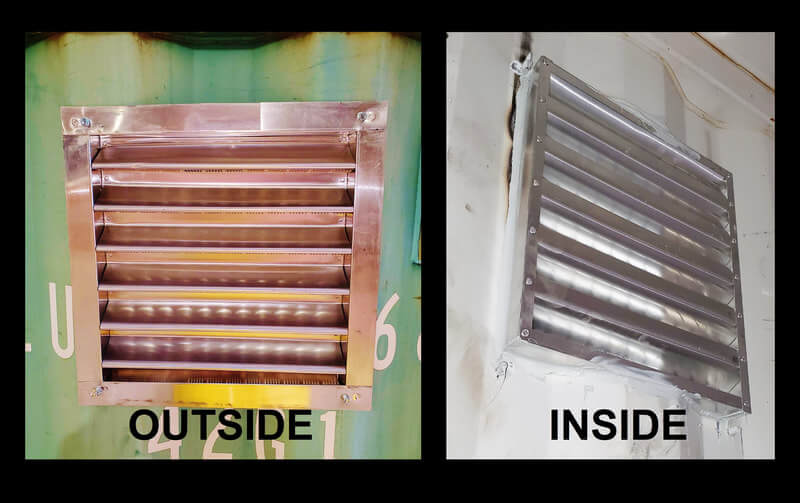 Shipping Container Vents - Arkansas Containers LLC